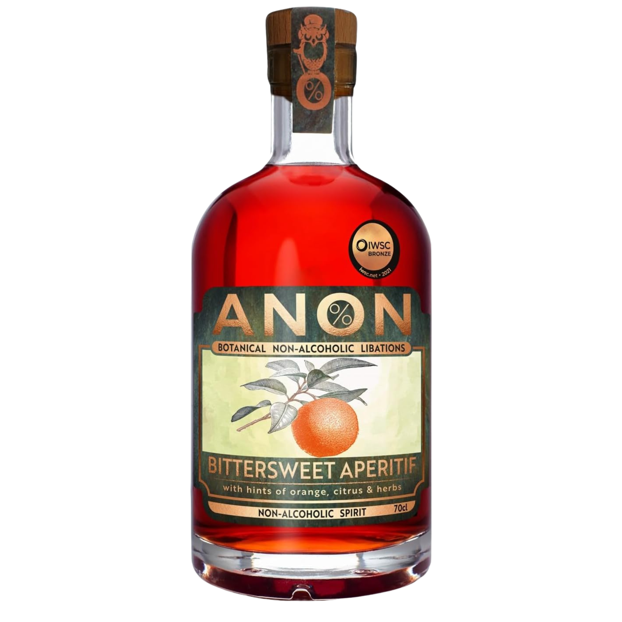 ANON Bittersweet Aperitif 70cl – Alcohol Free Drinks Company