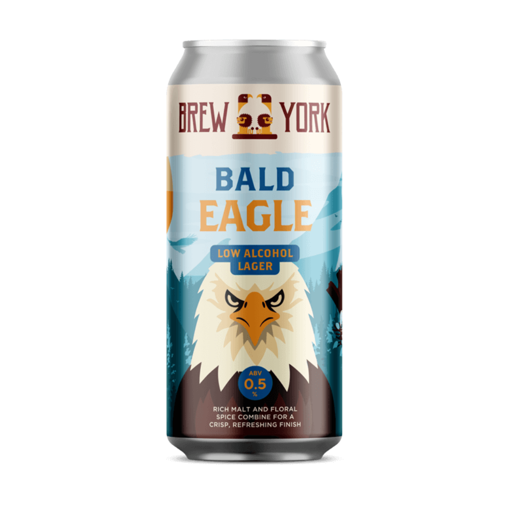 Brew York - Bald Eagle Lager – Alcohol Free Drinks Company