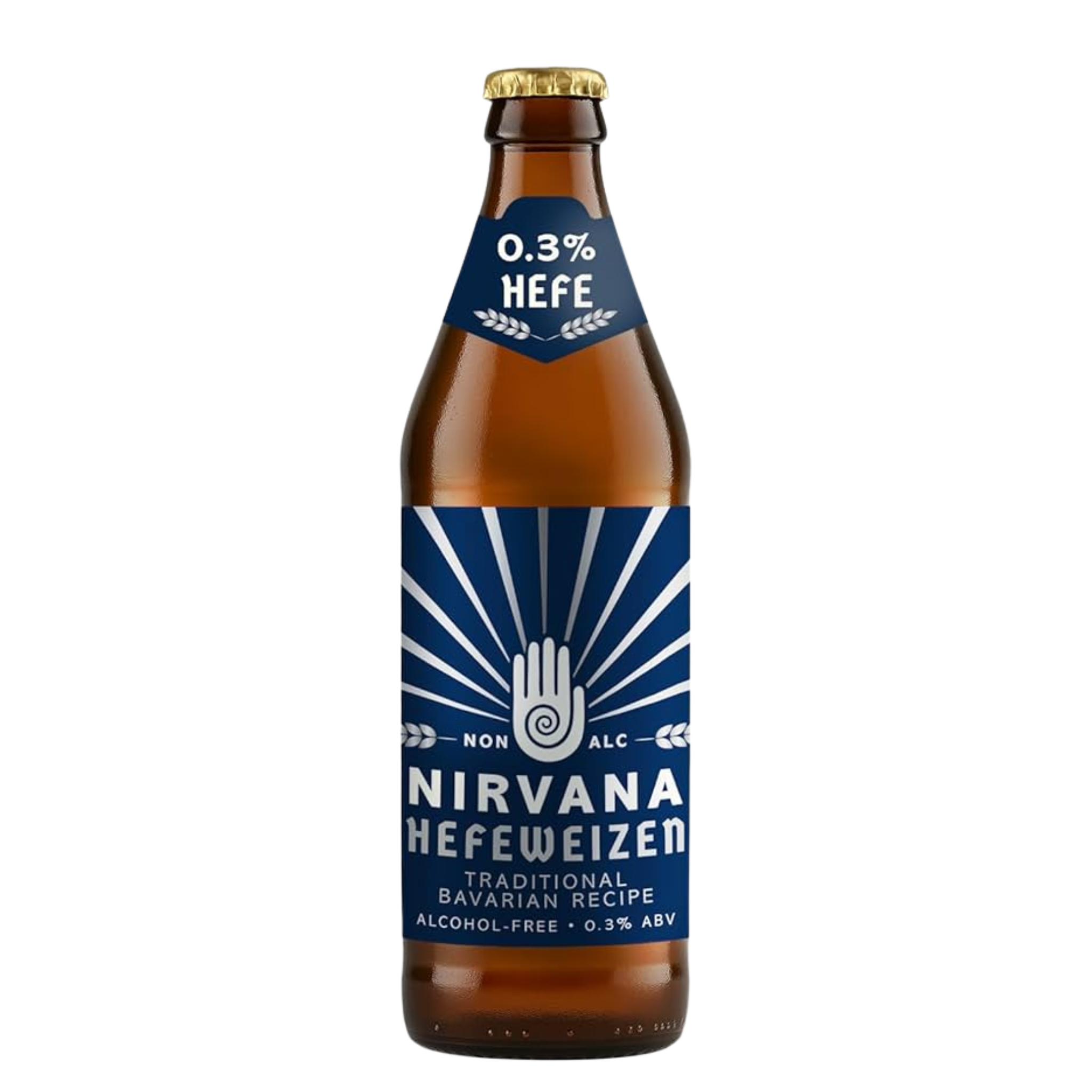 Nirvana Bavarian Hefeweizen 500ml bottle – Alcohol Free Drinks Company