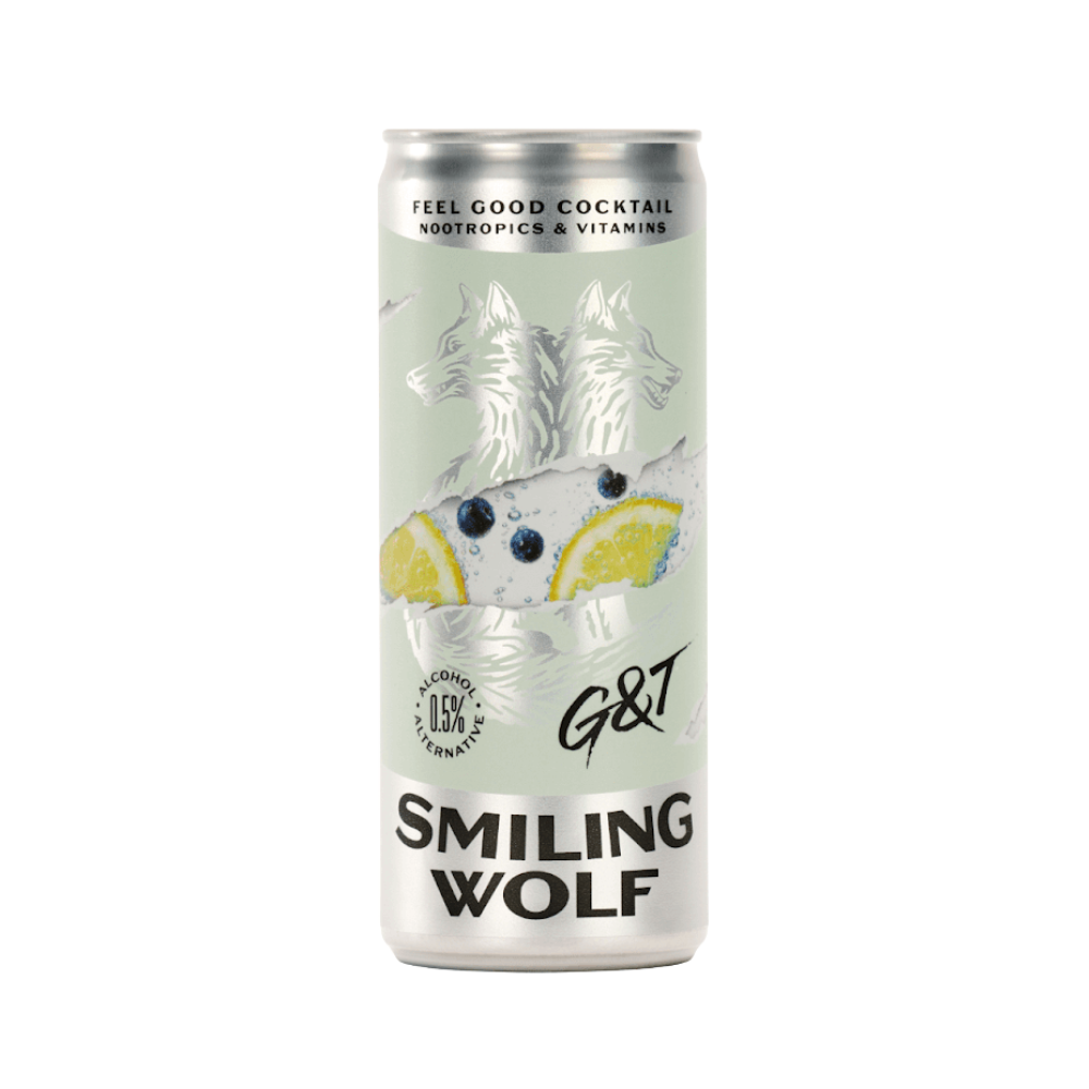 Smiling Wolf G&T Pre Mixed Ready to Drink Cocktail – Alcohol Free ...